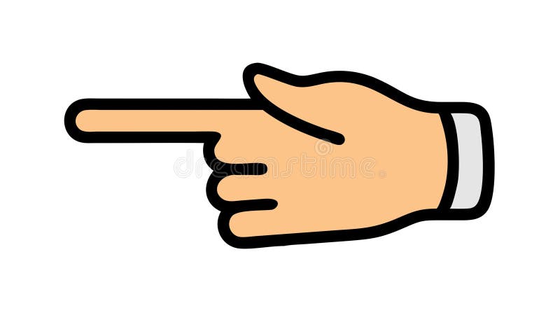 Hand Pointing Right Outline Vector Icon, Vector Design Generative AI ...