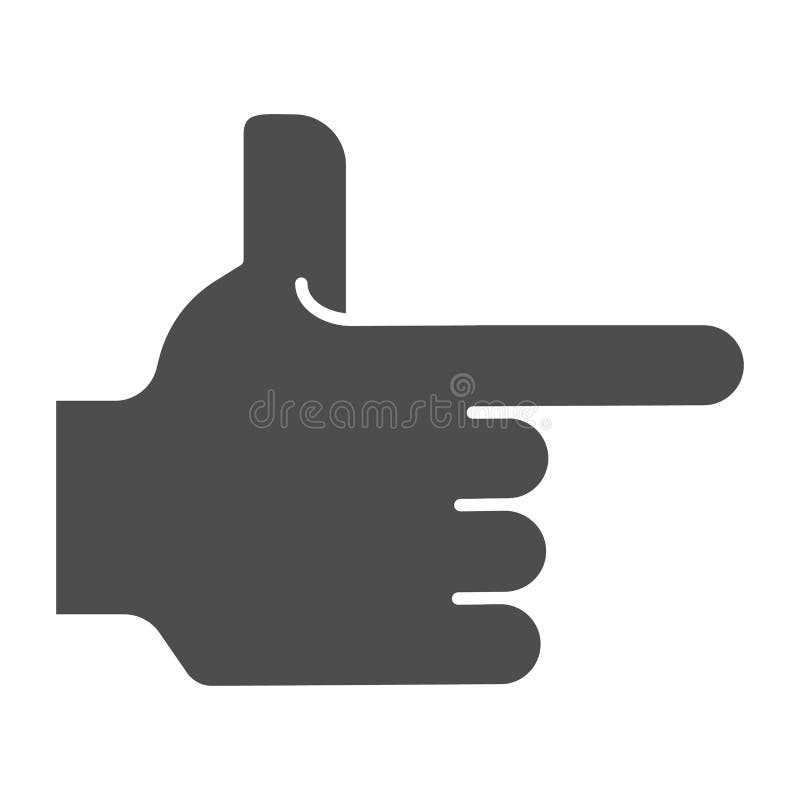 Man Pointing with Right Arm Thin Line Icon. Man Raise a Hand Pointing ...