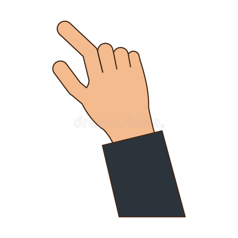 Hand pointing symbol stock vector. Illustration of finger - 143197112