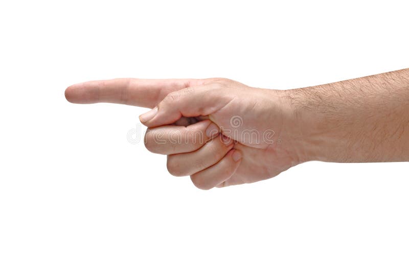 Hand pointing up stock photo. Image of hand, person, closeup - 12369870