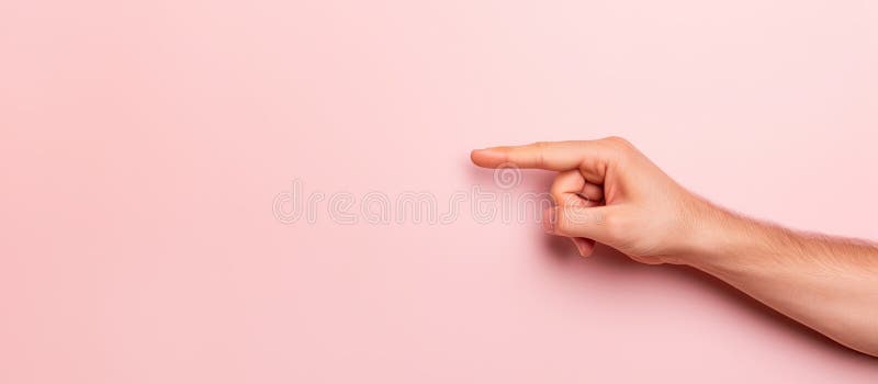 Hand Pointing To a Wall Hand Holding a Screen Stock Illustration ...