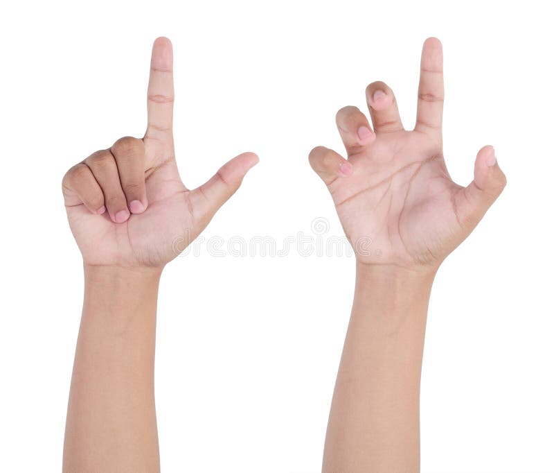 Pointing finger stock photo. Image of press, white, business - 20443624