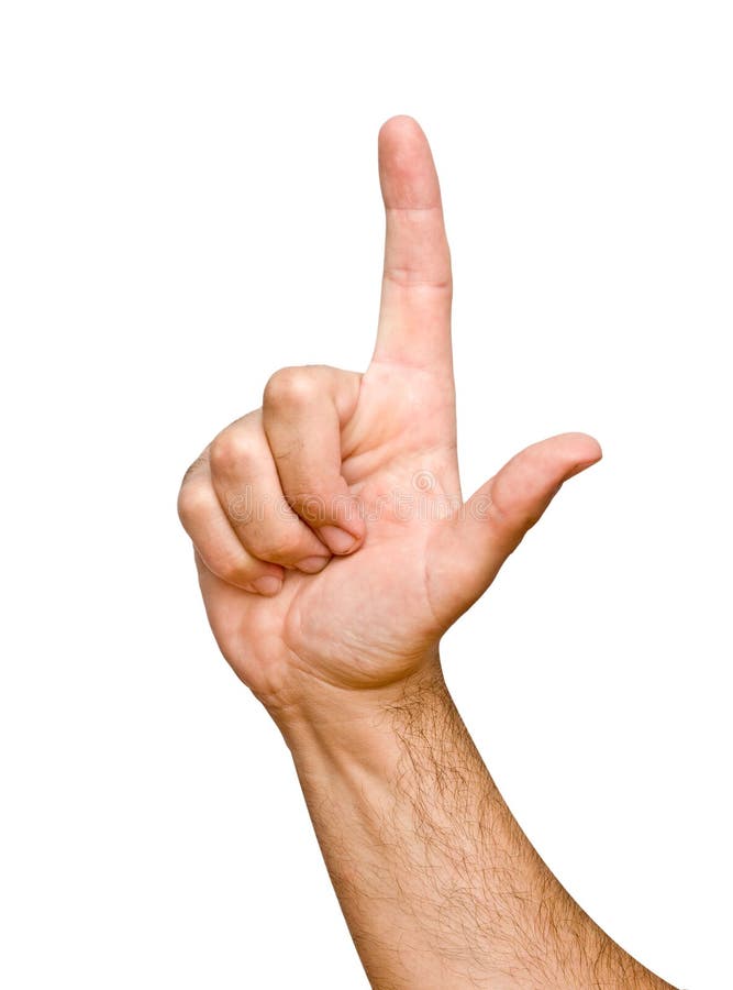 Isolated hand pointing up stock photo. Image of inspiration - 2836374