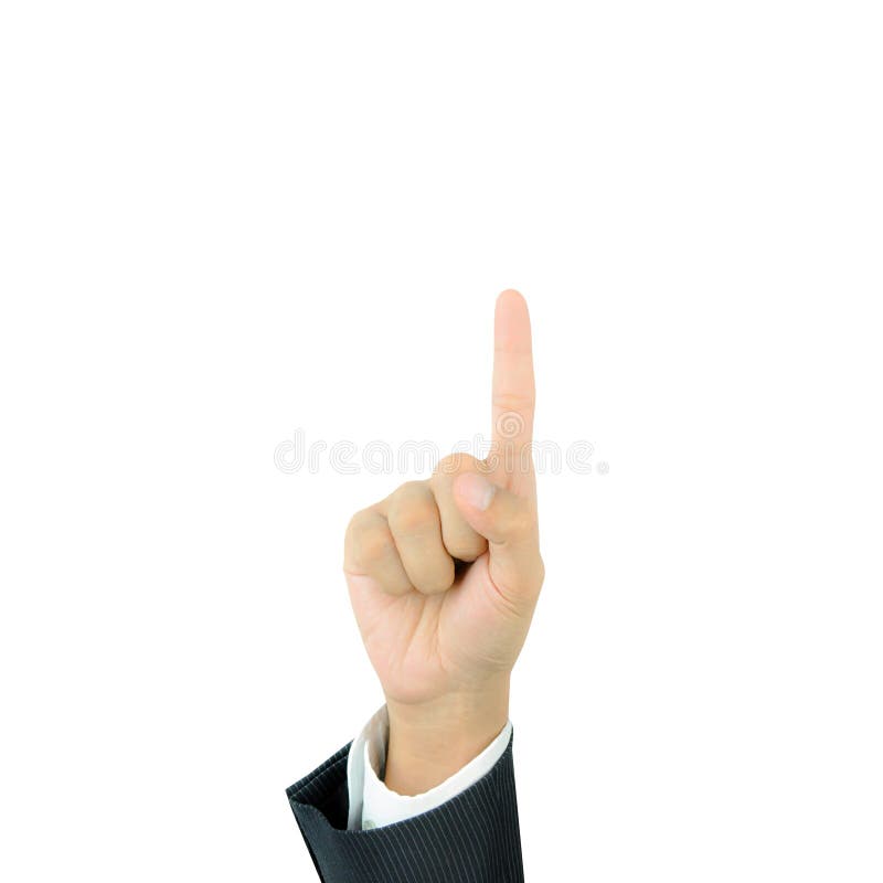 Raise One Finger Businessman Hand Stock Photos - Free & Royalty-Free ...