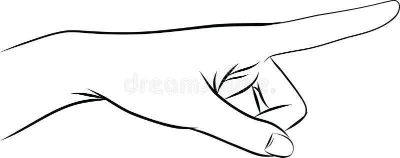 Hand Pointing Up with Index Finger, Point Hand Gesture Stock ...