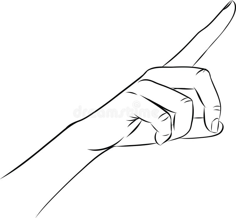 Hand Pointing Up with Index Finger, Point Hand Gesture Stock Vector ... Hand Pointing Up with Index Finger, Point Hand Gesture Stock Vector ...