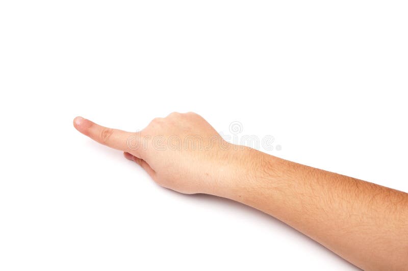 Hand pointing stock image. Image of isolated, view, creativity - 40343985