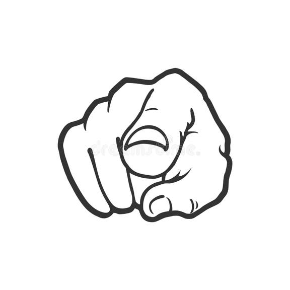 Hand pointing you stock vector. Illustration of gesture - 284096102