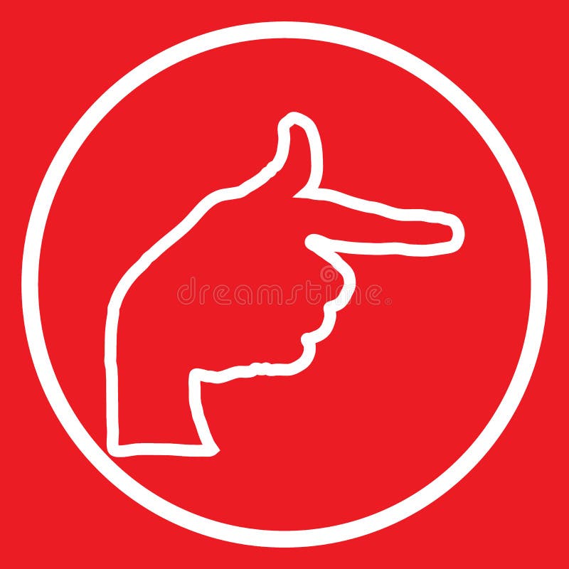 The hand points right stock vector. Illustration of computer - 79839368