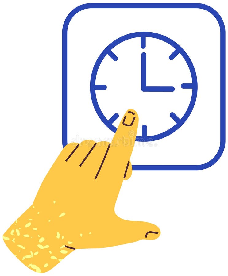 Hand Points To Bank Building Icon. Banking App for Money Transactions ...