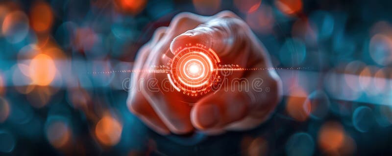 Strategic Direction a Hand Points Towards the Future of Enterprise ...