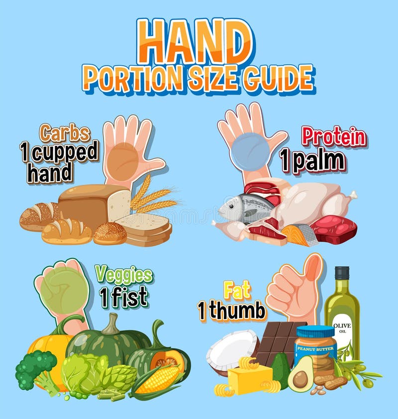 Portion Sizes Stock Illustrations – 114 Portion Sizes Stock ...