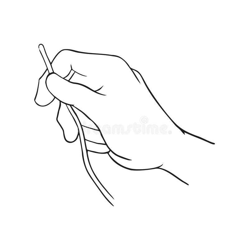 Hand pose illustration stock vector. Illustration of palm - 333200930