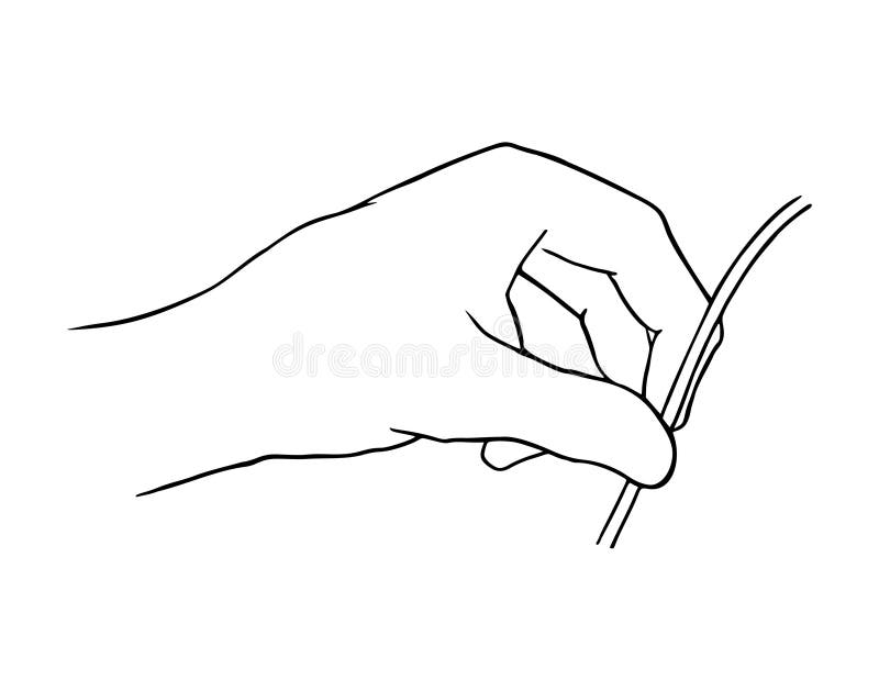 Hand pose illustration stock vector. Illustration of fingers - 349985507