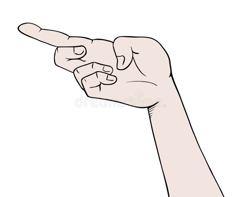 Hand Pose Illustration Design Stock Vector - Illustration of gesture ...