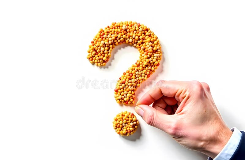 Exploring Uncertainty with a Question Mark Made of Seeds Highlighting ...