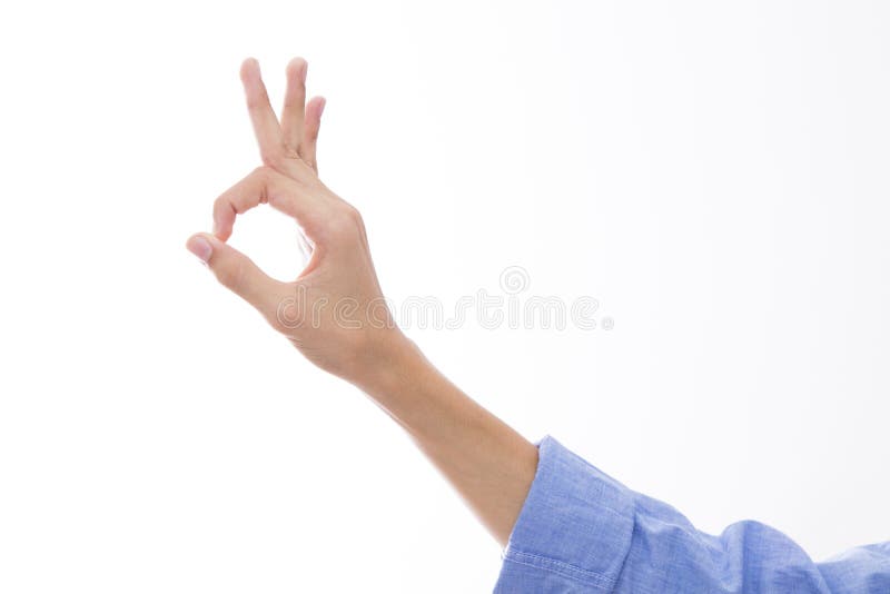 Hand with positive sign stock image. Image of greeting - 140780323