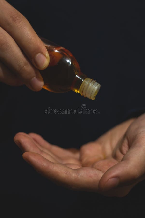 Hand poured cologne stock photo. Image of feminine, bottle - 189618196