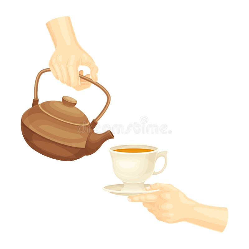 Teapot Pouring Tea Cup Stock Illustrations – 863 Teapot Pouring Tea Cup ...