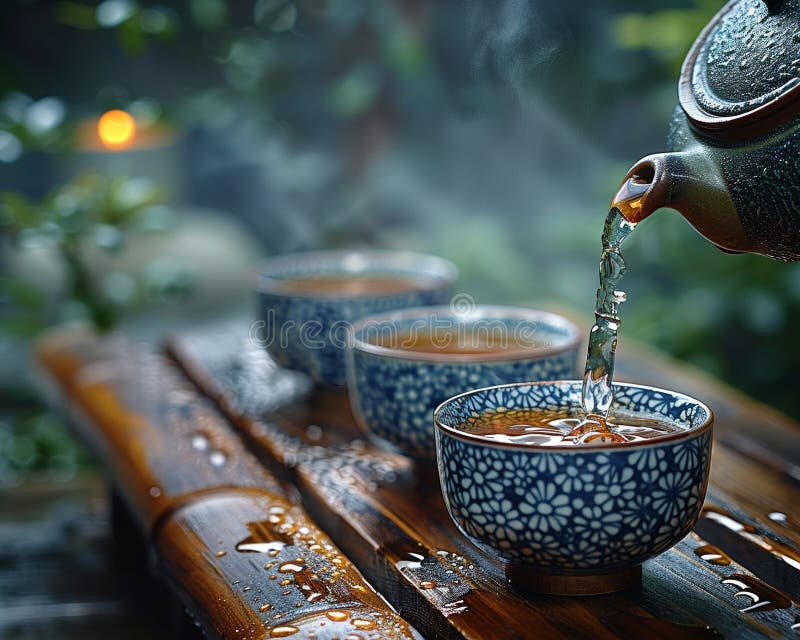 Hand Pouring Tea into a Cup Stock Photo - Image of enumerator, ceremony ...