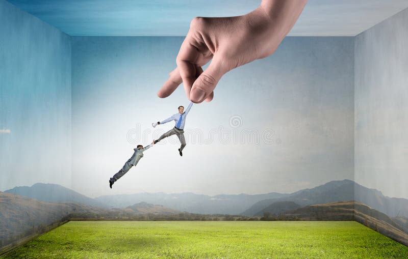 Hand of Power and Control . Mixed Media Stock Image - Image of ...