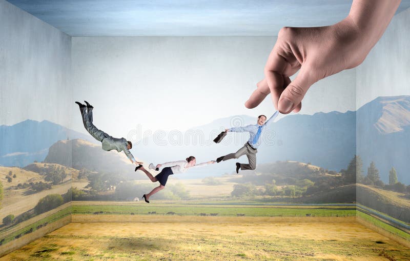 Hand of Power and Control . Mixed Media Stock Image - Image of manager ...