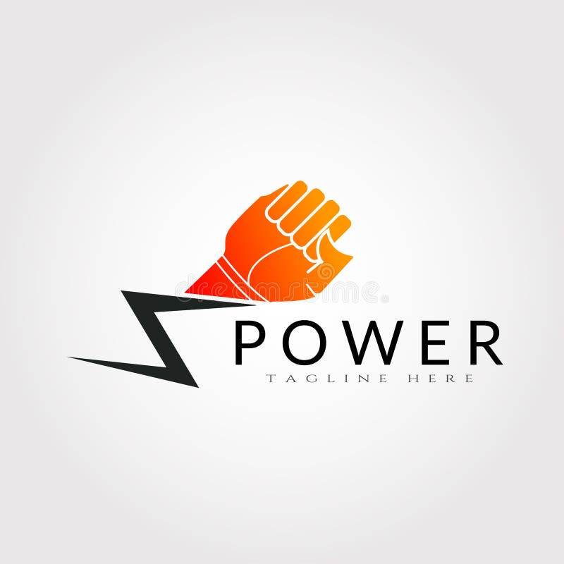 Hand Power Logo Design, Fist-vector Stock Vector - Illustration of ...