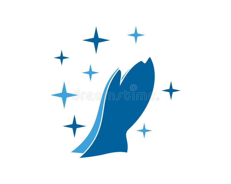 Hand Pray Logo Icon Template Stock Vector - Illustration of star, pray ...