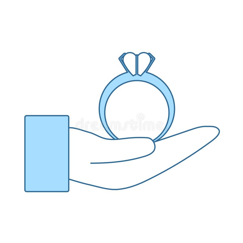 Hand Engagement Ring Silhouette Stock Illustrations – 476 Hand ...