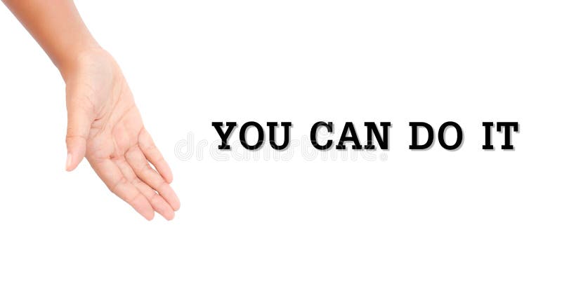 Hand present word stock photo. Image of determination - 49507318