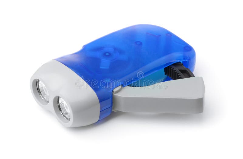 Hand Press Led Dynamo Flashlight Stock Photo - Image of dynamo, power ...