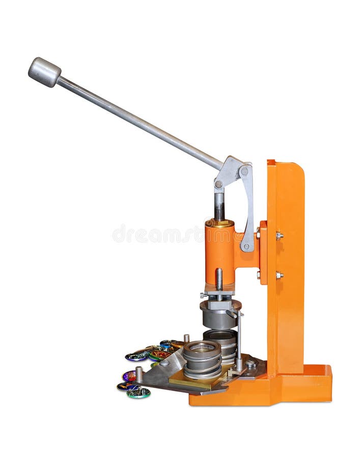 Hand Press for Making Badge Stock Photo - Image of handle, mark: 11305668