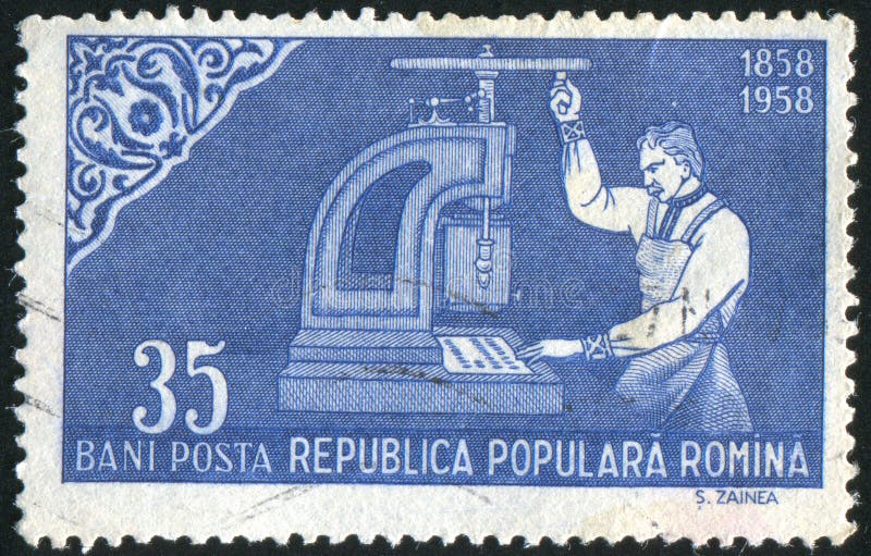 Hand Press editorial photography. Image of mail, antique - 227793852