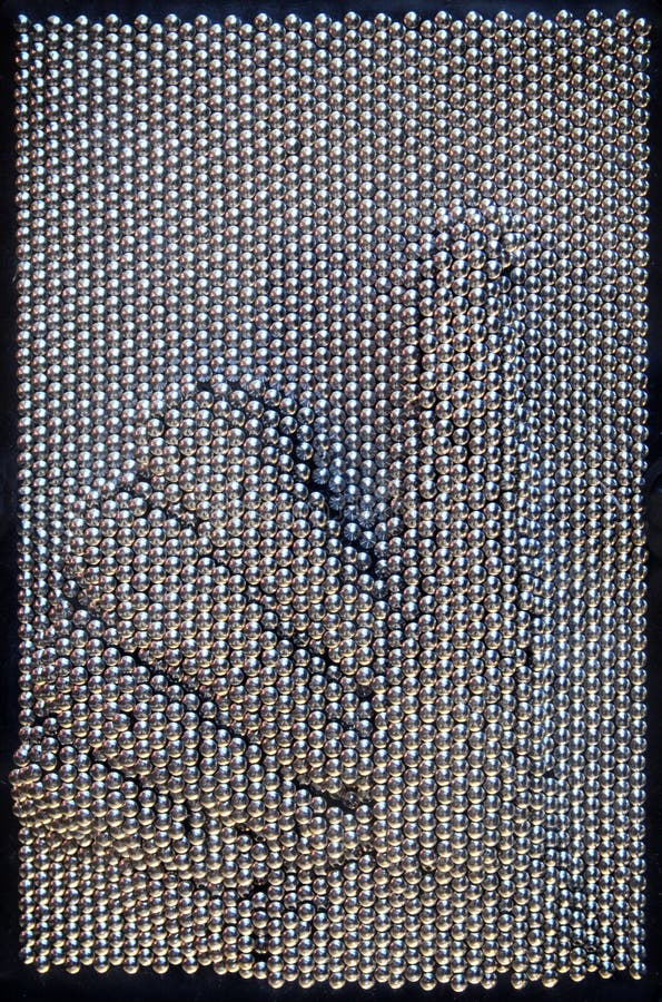 Hand Pressed To Pin Board Toy Forming Thumb Up Sign Stock Image - Image ...