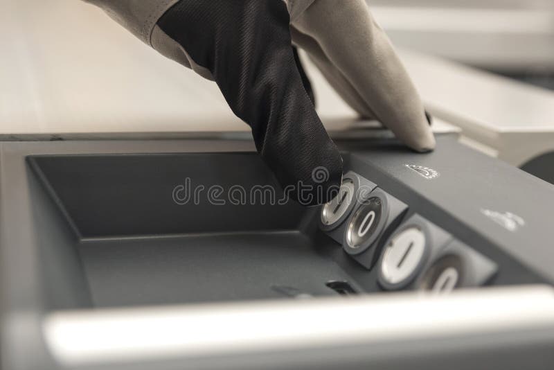 The Hand Presses the Big Red Button. the Concept of the Threat of ...