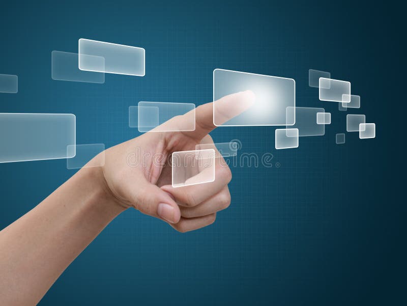 Hand Pushing a Fast Forward Button Stock Photo - Image of button ...