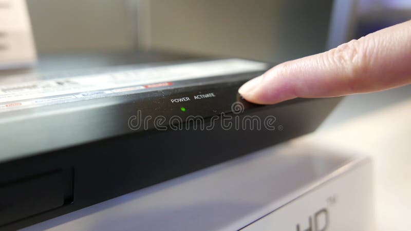 Pressing the Big Red Button Labeled with the Message Go Stock Footage ...