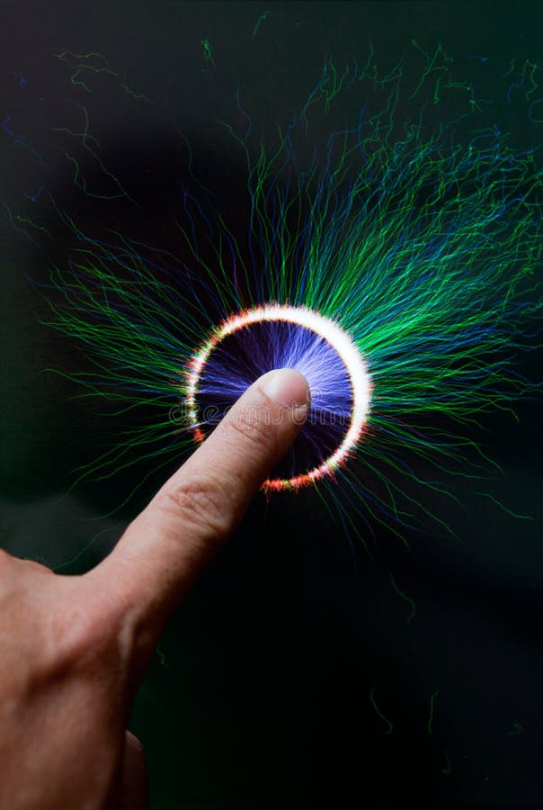 Hand Pressing a Button with Index Finger Stock Image - Image of tool ...