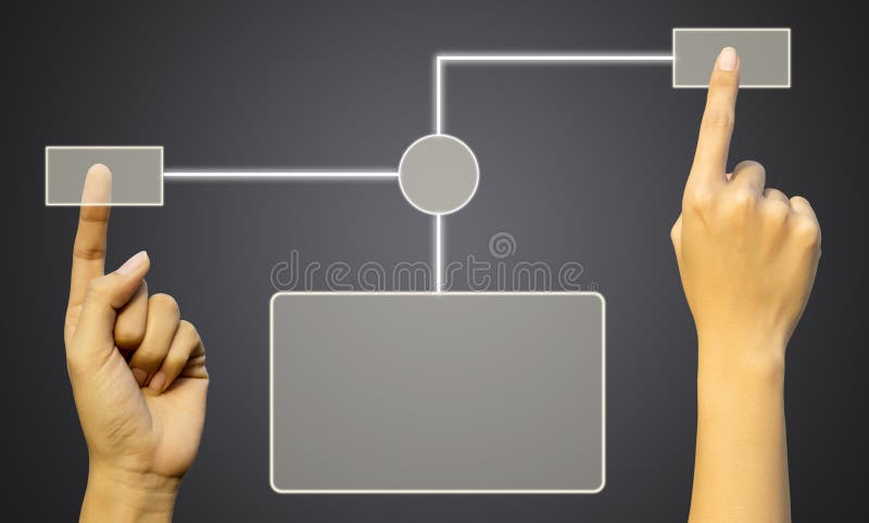 Hand Pressing a Button on a Touchscreen Stock Image - Image of nail ...