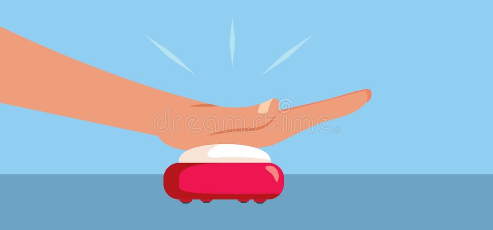 Buzzer Button Vector Concept Illustration Stock Illustrations – 143 ...