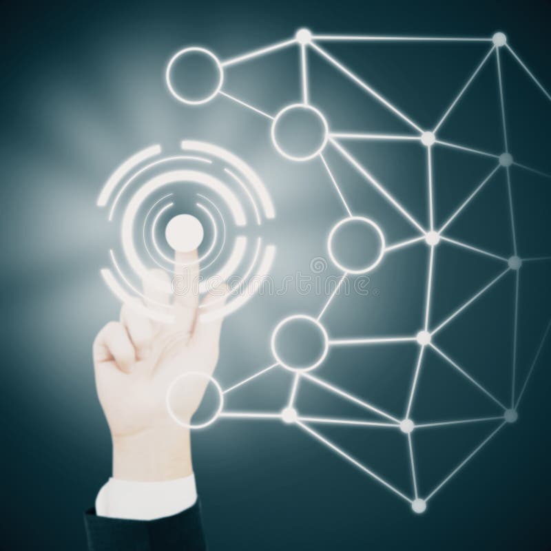 Hand Pressing Digital Button Stock Photo - Image of choice, male: 79762424