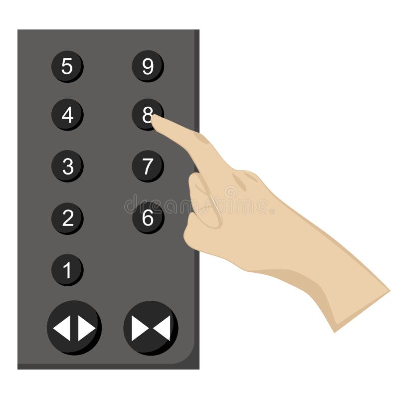 Elevator Button Panel Clipart