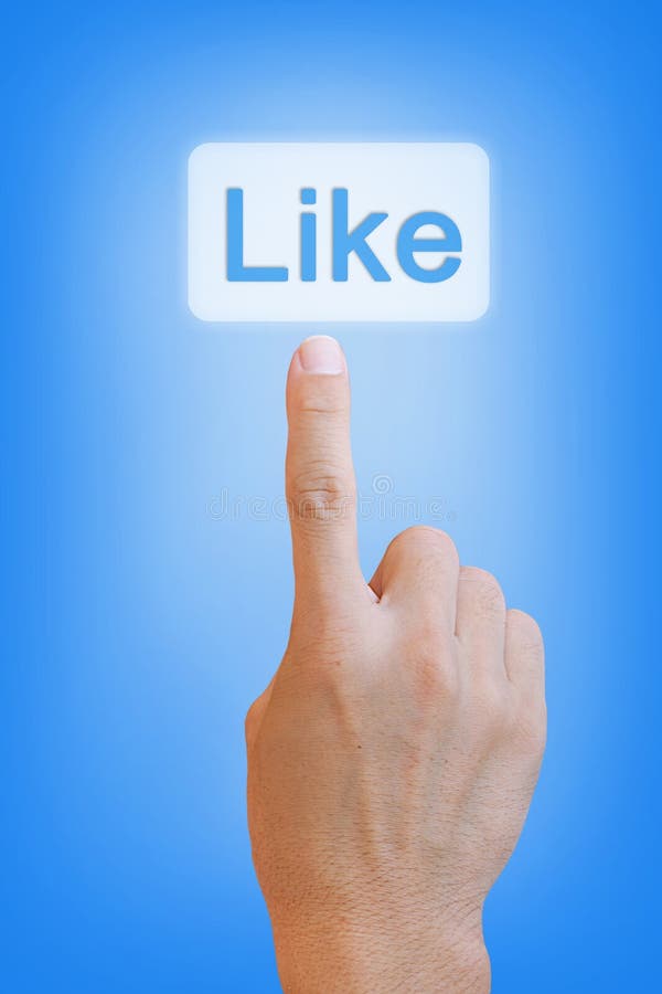 Like stock image. Image of like, social, network, hand - 21103703