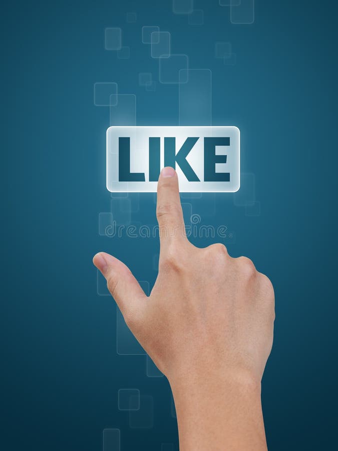 Like us button stock image. Image of manager, connect - 35765173