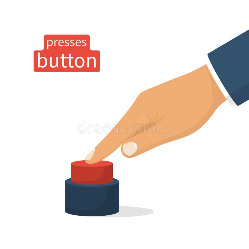 Cartoon Hand Push Button Stock Illustrations – 1,262 Cartoon Hand Push ...