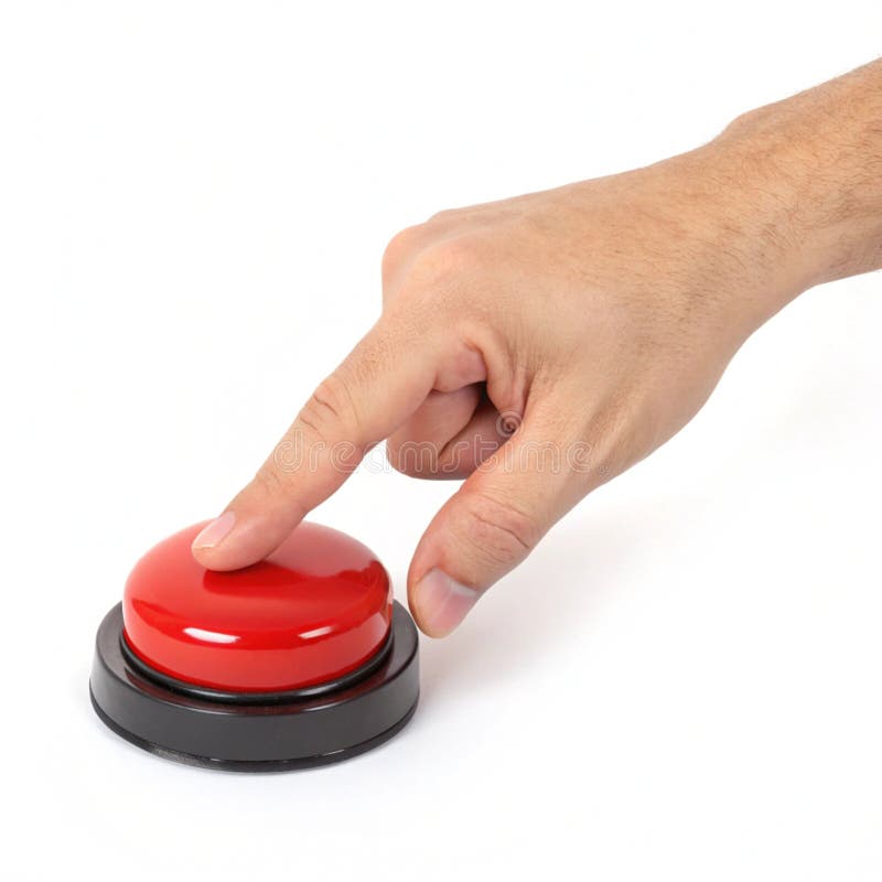 Hand Pressing Red Emergency Button Stock Illustration - Illustration of ... Hand Pressing Red Emergency Button Stock Illustration - Illustration of ...