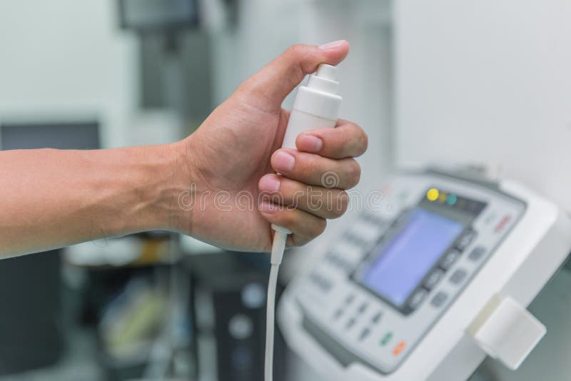 Hand Pressing Shutter Switch Control for X-ray at Hospital Stock Photo ...