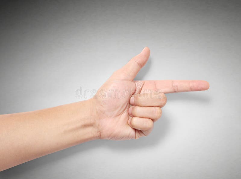 Hand a pressing stock illustration. Illustration of business - 34493915