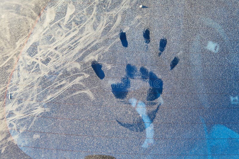 Handprint Car Window Stock Photos - Free & Royalty-Free Stock Photos ...