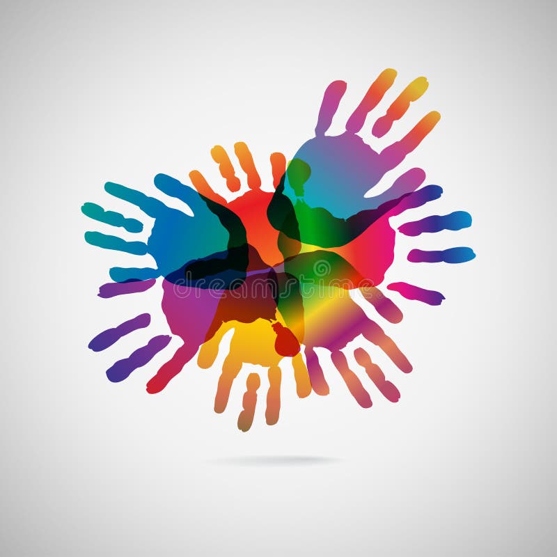 Hand Print icon. stock vector. Illustration of hand, finger - 30546651